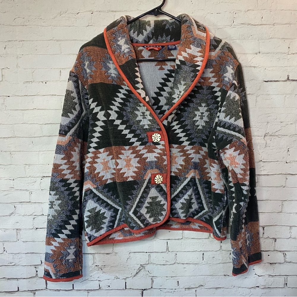 Vintage Agapo Southwestern Aztec Native Jacket - Gem